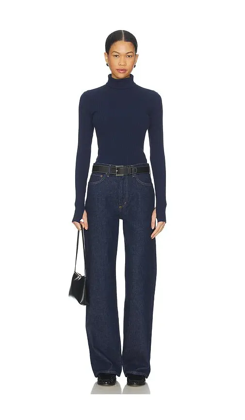 Show Me Your Mumu Ribbed Turtleneck Top