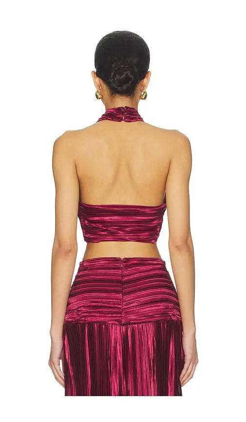 SONYA MODA Joelle Plisse Halter Top In . Also