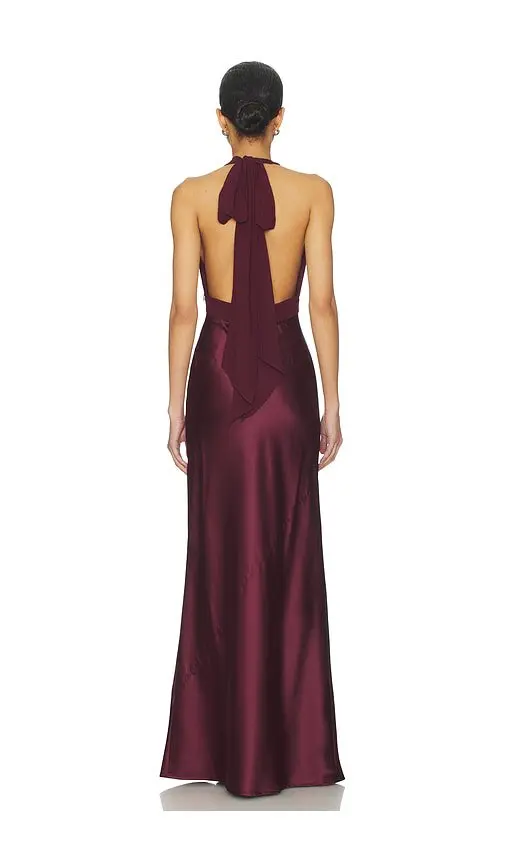 SONYA MODA Sondrio Halterneck Maxi Dress