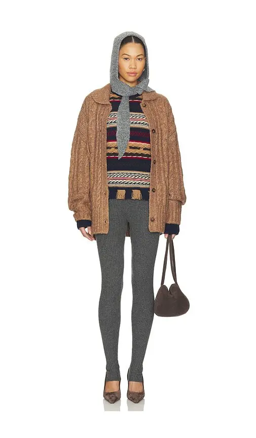 Guest In Residence Western Stripe Crew Sweater - Blue