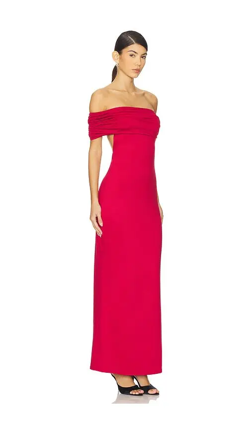 NIA Evangeline Off-the-shoulder Maxi Dress