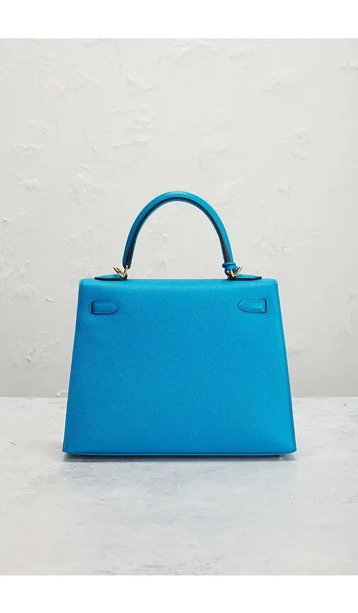 FWRD RENEW Hermes Epsom Kelly 25 Sellier Handbag - Blue