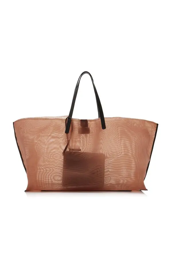 Staud Christos Large Mesh Tote Bag - Neutral