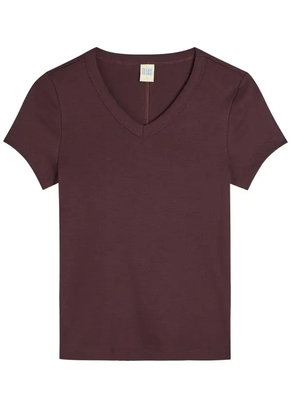 FLORE FLORE Jill Cotton T-shirt - Brown