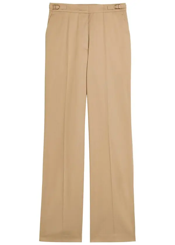 Gabriela Hearst Vesta Straight-leg Cotton Trousers - Camel