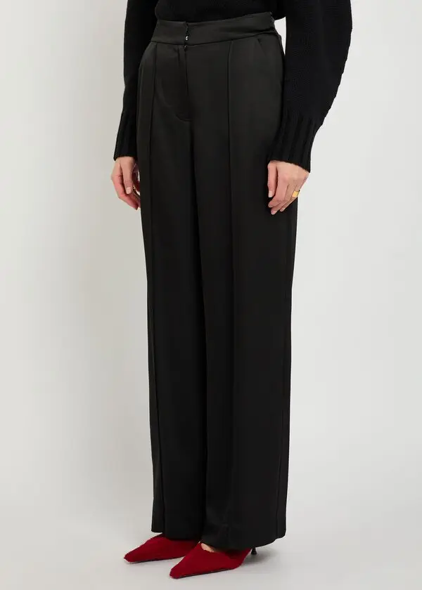 Simkhai Kyra Wide-leg Satin Trousers