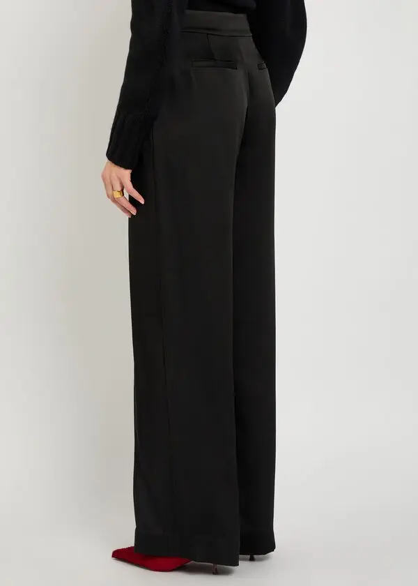 Simkhai Kyra Wide-leg Satin Trousers