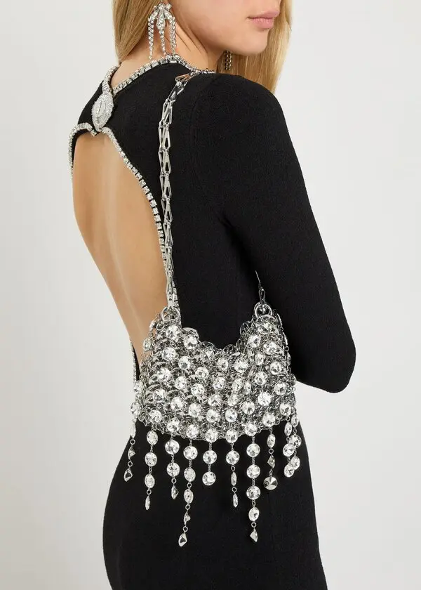 Rabanne 1969 Strass Nano Metal Disc Shoulder Bag