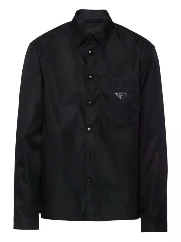 Prada Re-nylon Point-collar Shirt