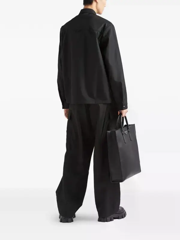 Prada Re-nylon Point-collar Shirt