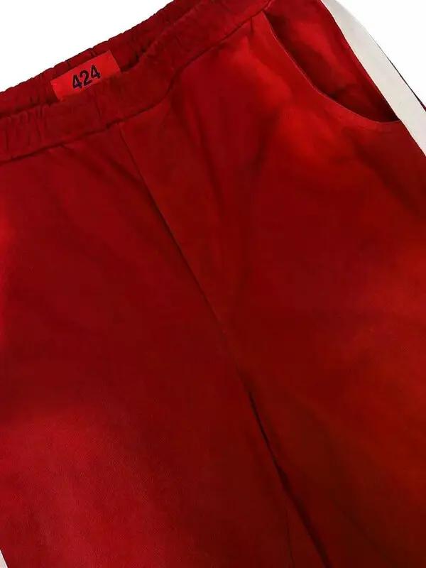 424 Ripped Side-stripe Track Trousers