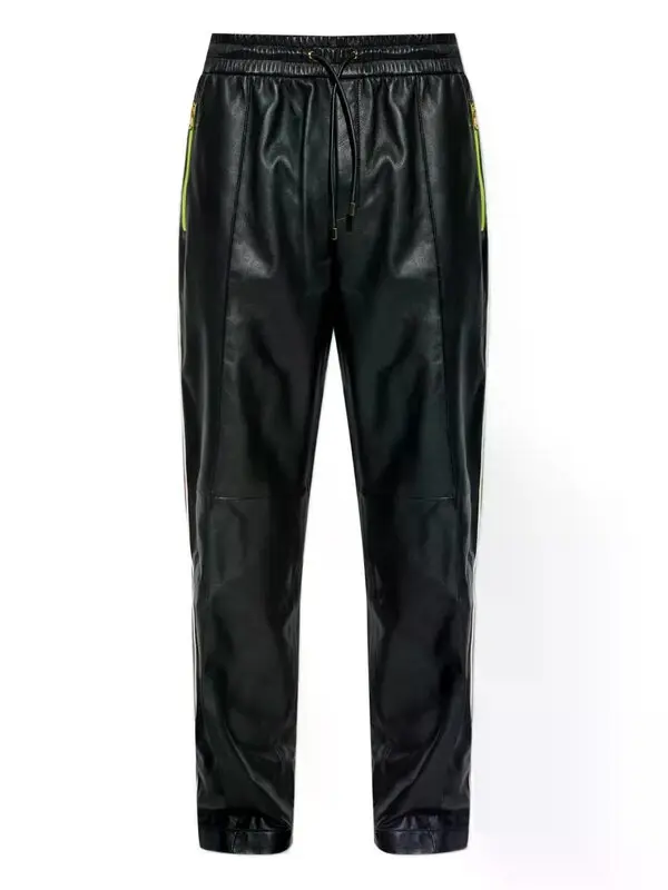 Casablanca Leather Trousers With Side Stripe Detail