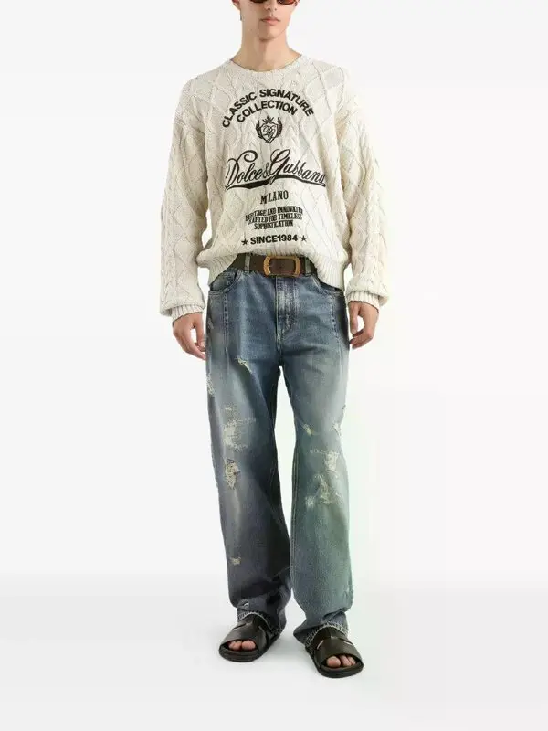 Dolce & Gabbana Distressed Denim Jeans