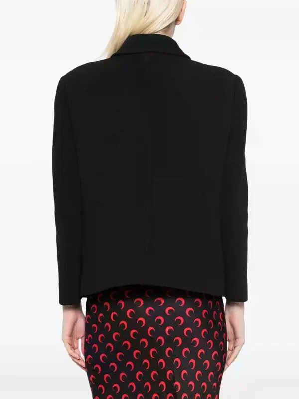 Gucci Wool Blend Double Breasted Blazer With Gg Buttons