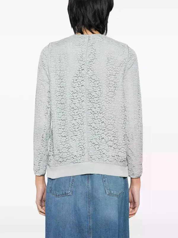 Chloé Lace Panelled Long Sleeve Top