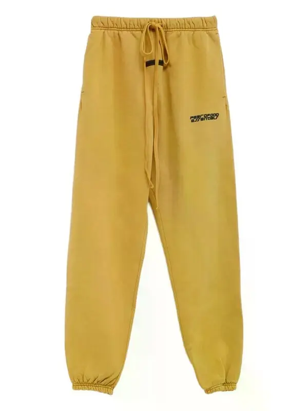 Fear Of God Drawstring Logo-print Track Pants - Yellow