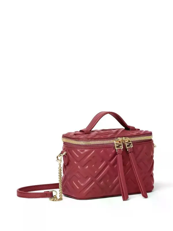 Fendi Embossed Leather Vanity Handbag