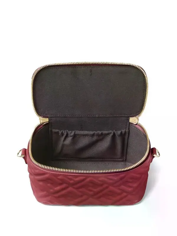 Fendi Embossed Leather Vanity Handbag
