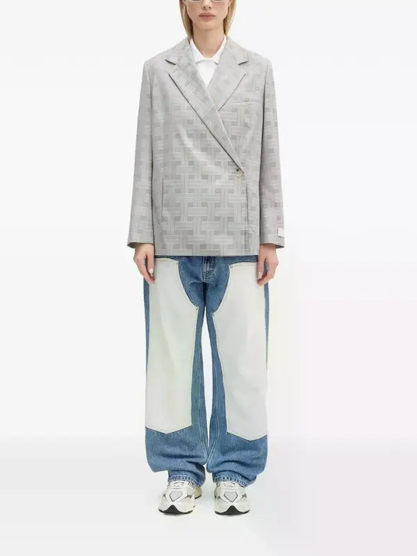 Kenzo Patterned Double-breasted Blazer