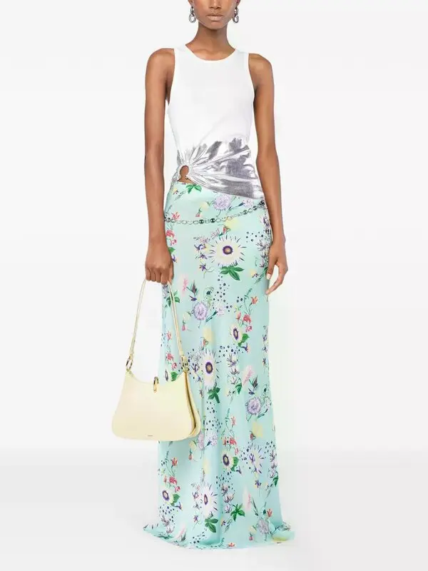 Rabanne Floral Chain Maxi Skirt