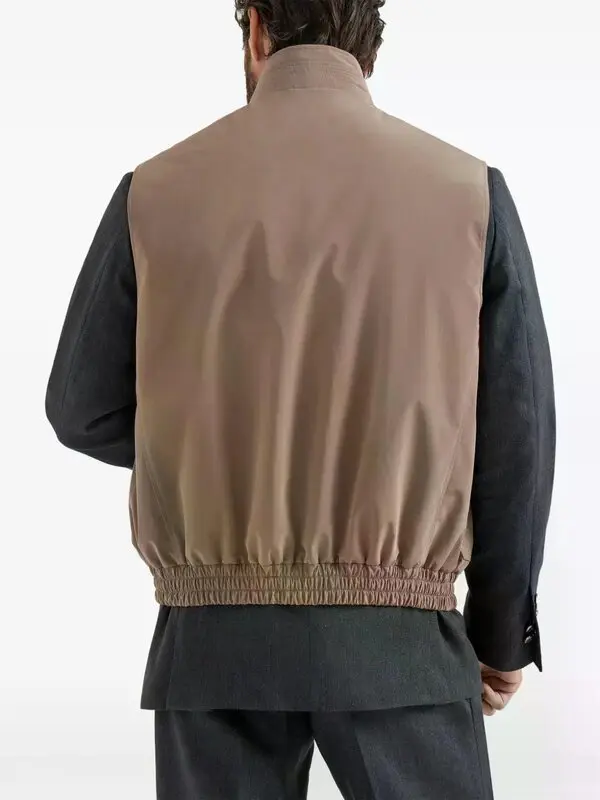 Brunello Cucinelli Padded Zip-up Vest - Brown