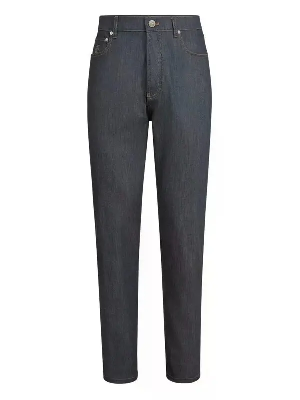Brunello Cucinelli Five-pocket Trousers - Grey