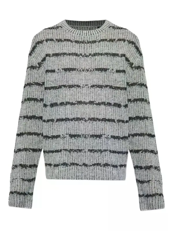 ALLSAINTS Dissolved Striped Sweater
