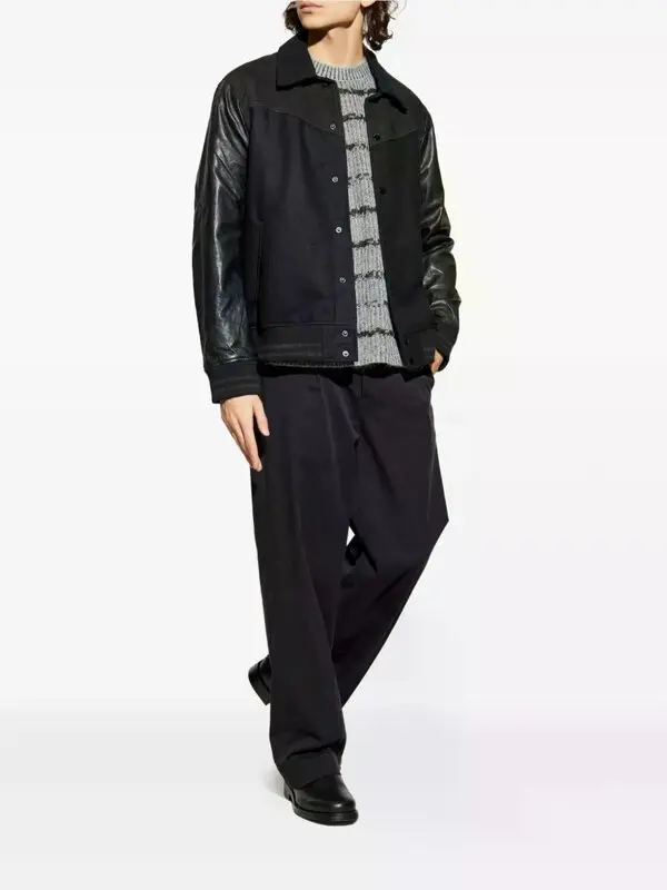 ALLSAINTS Dissolved Striped Sweater