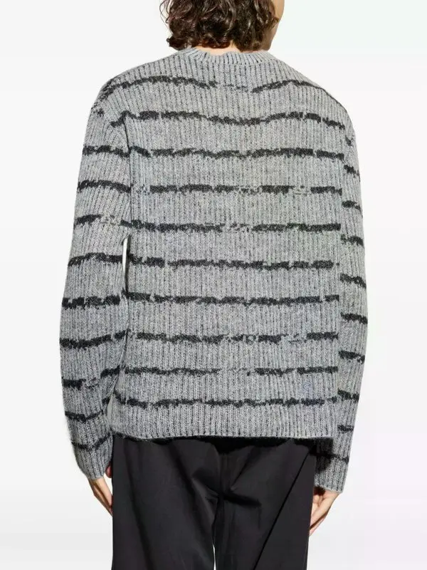 ALLSAINTS Dissolved Striped Sweater