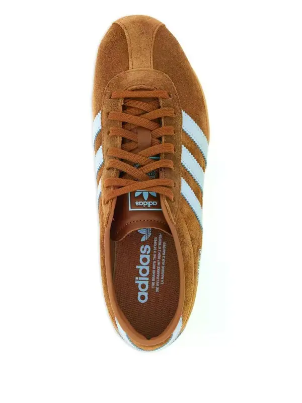 Adidas Tokyo Suede Sneakers With Contrast Bands - Brown