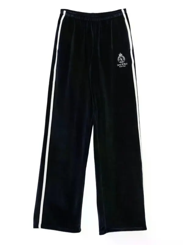SPORTY & RICH Logo Detail Track Pants - Blue