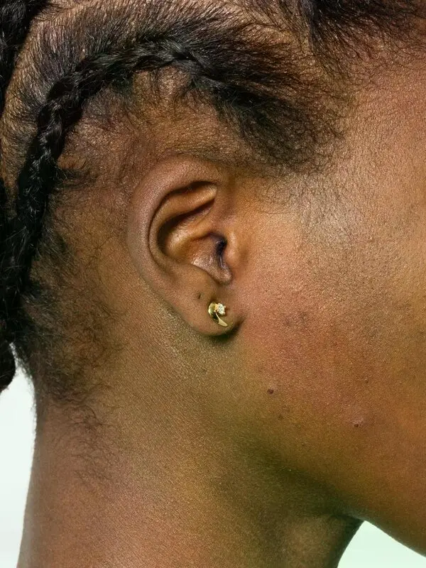 SHAUN LEANE Talon Diamond Stud Earrings - Gold