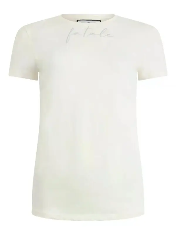 Philipp Plein Logo Motif Bejewelled T-shirt
