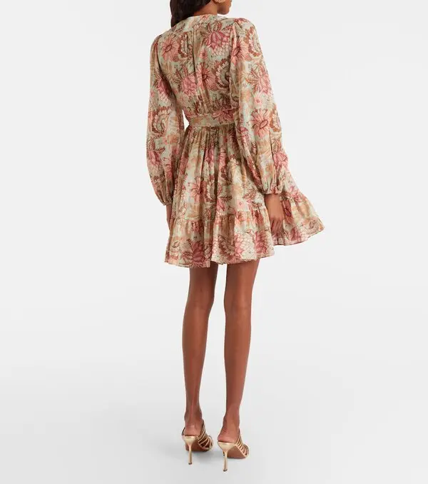 Zimmermann Daylight Floral Cotton Wrap Dress