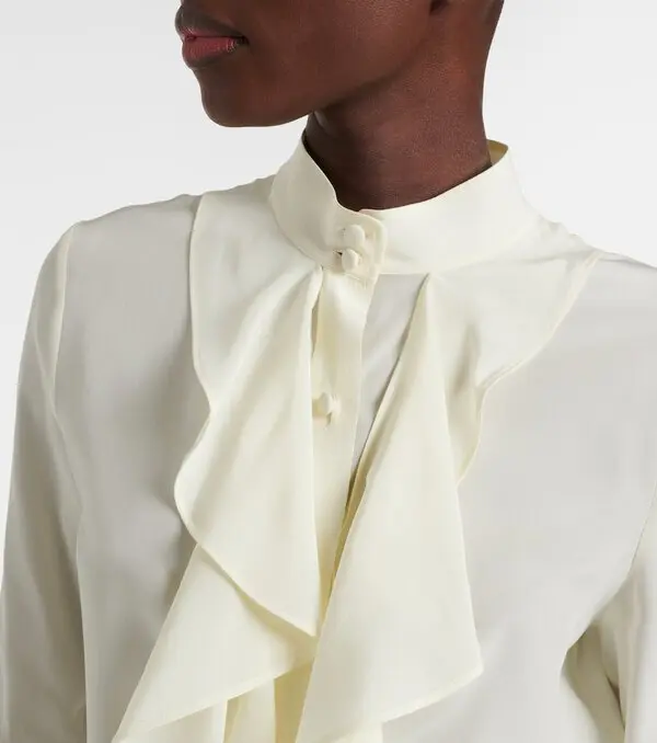 Alexander McQueen Ruffled Silk Blouse