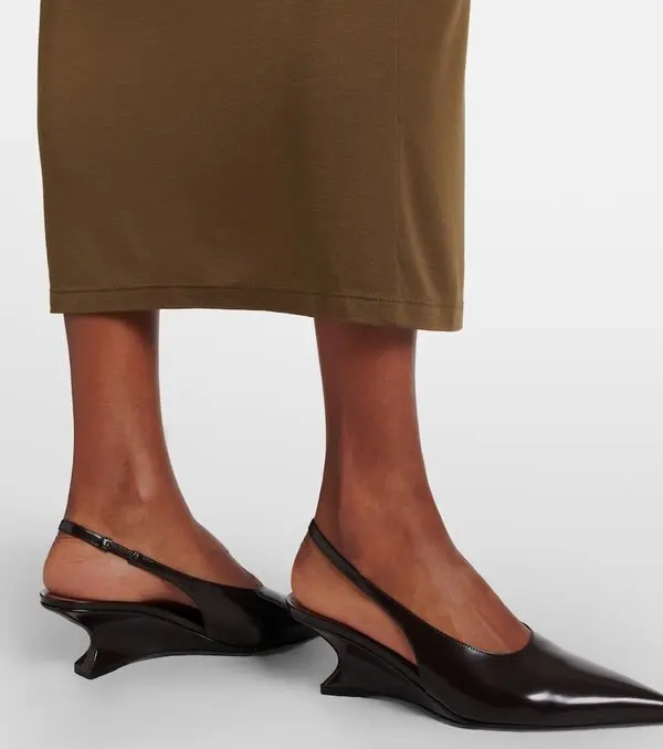 Paris Texas Nina Leather Slingback Pumps