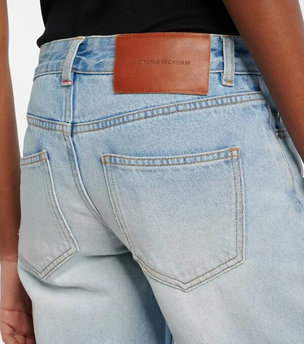 Victoria Beckham Faded Denim Trucker Jacket