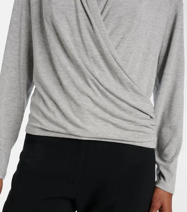 Vince Draped Jersey Top