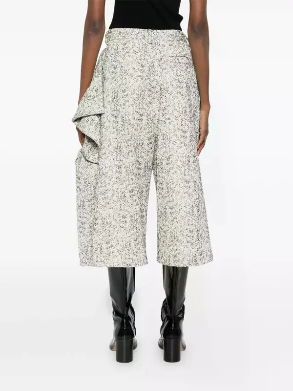 John Galliano Woven Pattern Culottes