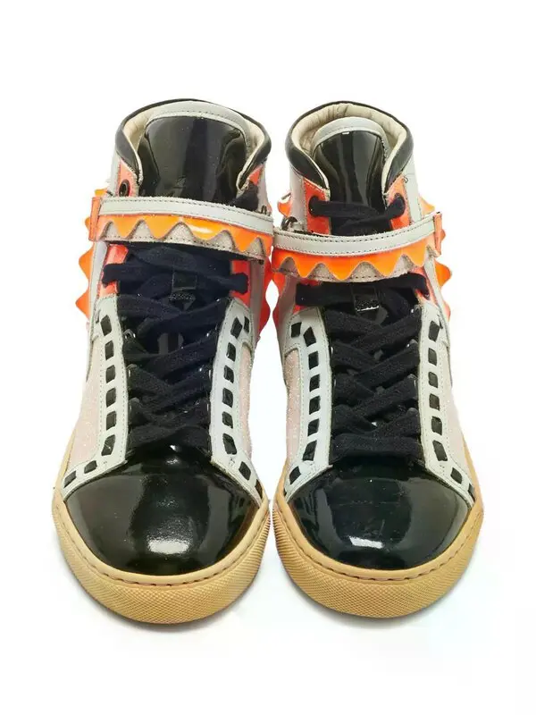SOPHIA WEBSTER Leather High Top Trainers