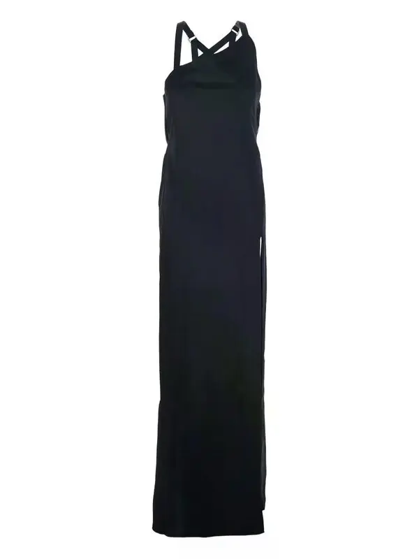 Attico Strap Maxi Dress - Black