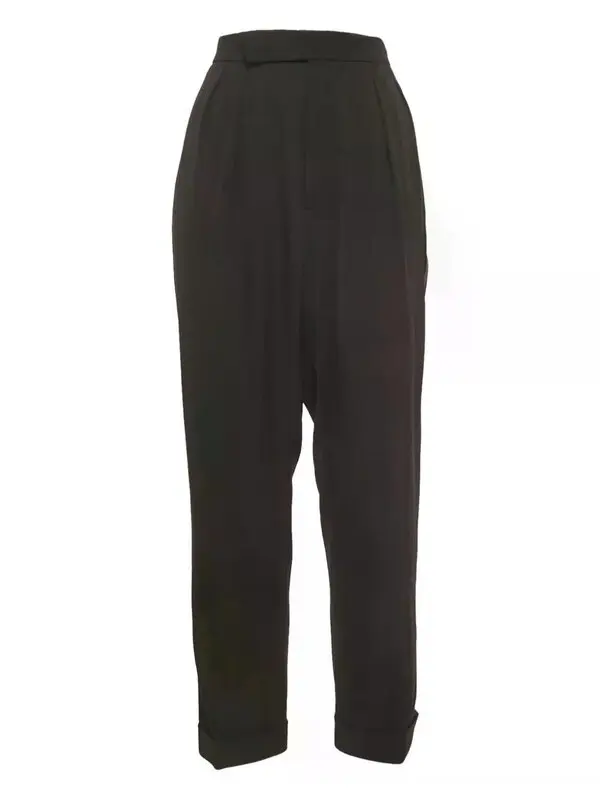 Ralph Lauren Pleated Zip Trousers - Black