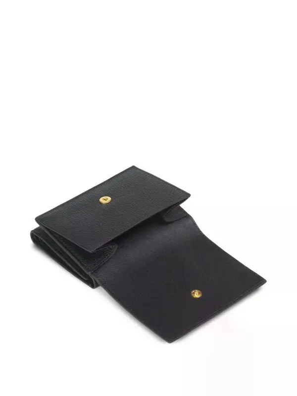 Marni Embroidered-flower Trifold Wallet - Black