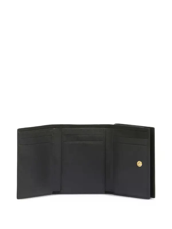 Marni Embroidered-flower Trifold Wallet - Black