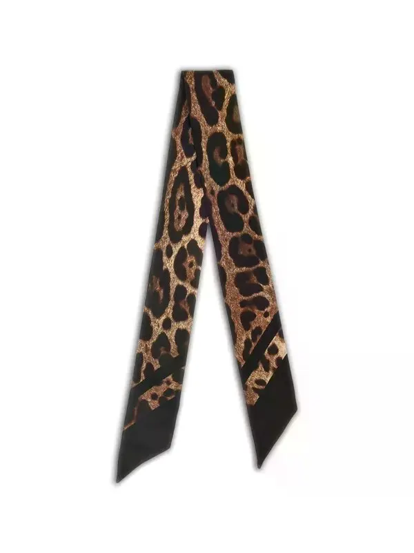Dolce & Gabbana Leopard-print Silk Scarf