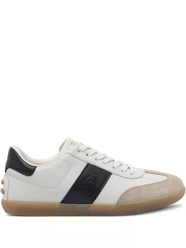 TOD'S Lace-up Logo Detail Sneakers - White