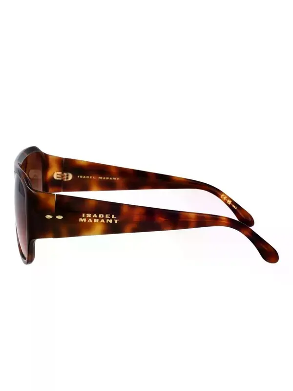 Isabel Marant Tortoiseshell Geometric Frame Sunglasses