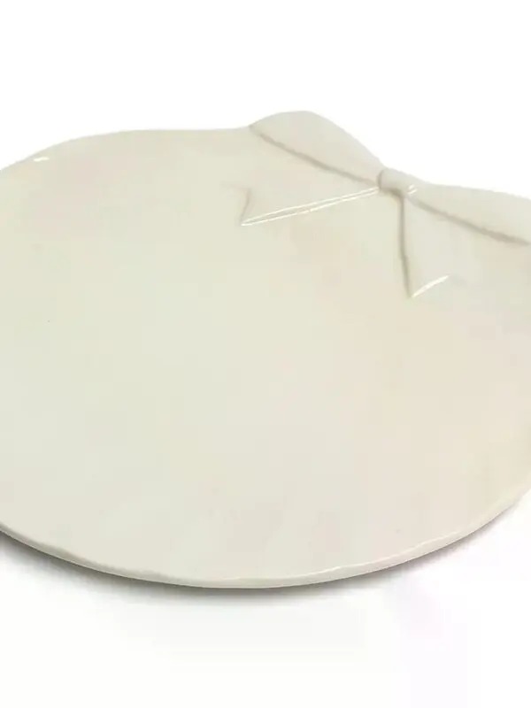GOHAR WORLD Sadaf Bow Dessert Plate - White