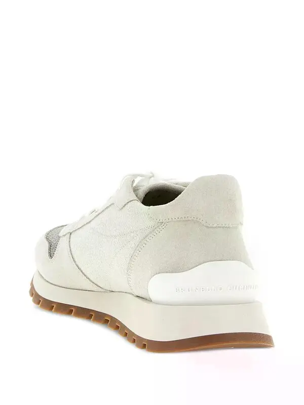 Brunello Cucinelli Suede Appliqué Sneakers