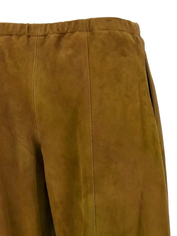 Khaite Clover Elasticated-waist Wide-leg Trousers